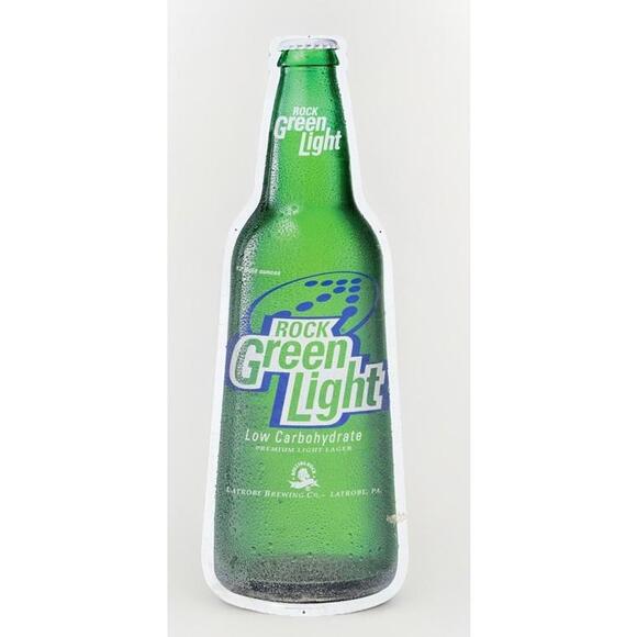 Other | Rolling Rock Rock Green Light Beer Bottle Shaped Metal Beer ...